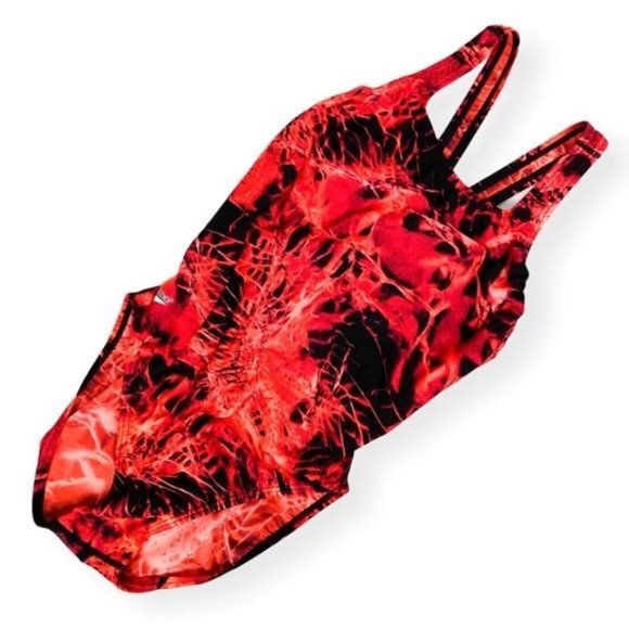 Speedo | Swim | Speedo Racer Back One Piece Swimsuit Red Orange | Poshmark